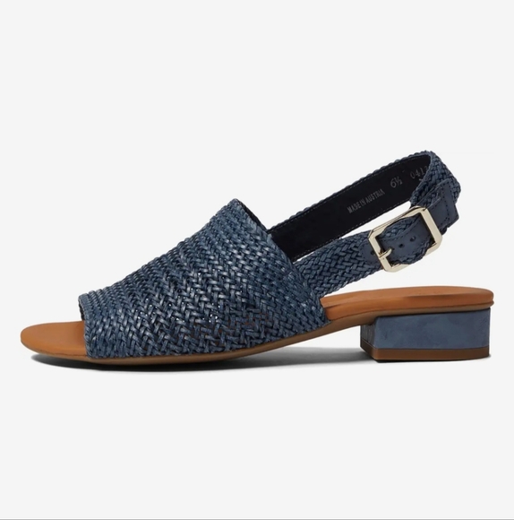 Paul Green | Shoes | Paul Green Helena Woven Leather Sandals Indigo ...